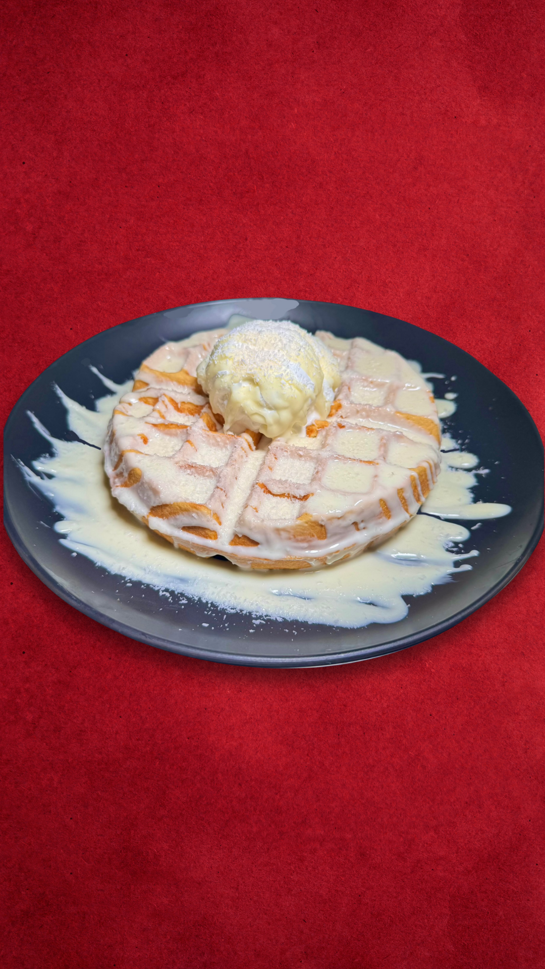 Raffaello Belgian Waffle | Indulge Waffles and Desserts